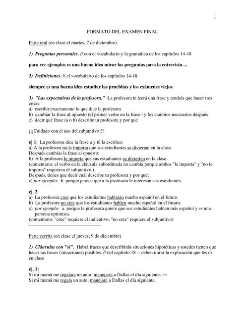 Formato de examen final | Michael portilla pretell | uDocz