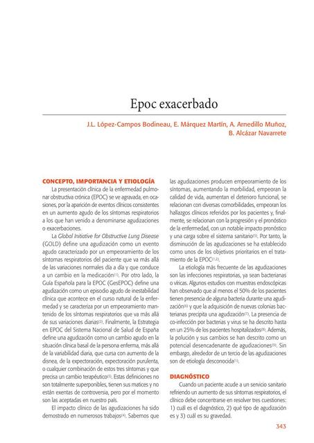 Epoc Exacerbado | Medicina y Farmacia | uDocz