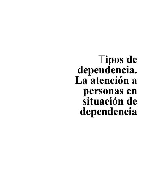 tipos de dependencia | uDocz