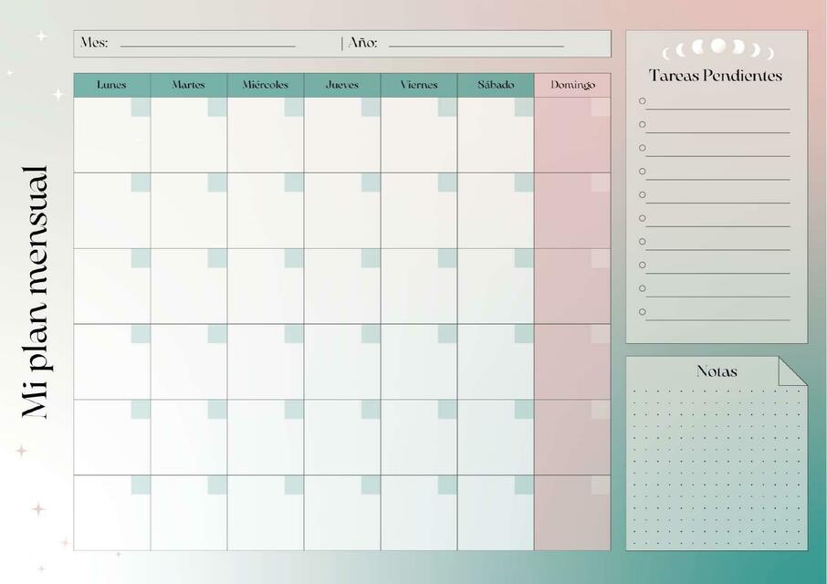 Mi Plan Mensual | Daniella Apuntes | uDocz