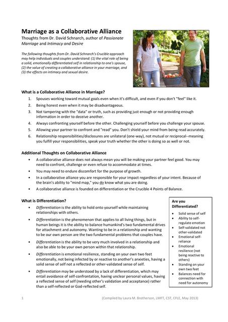 Marriage as a Collaborative Alliance | E Higuera | uDocz