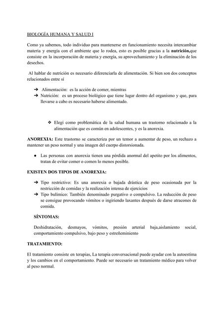 Biología Humana y Salud | Romina Aguirre | uDocz