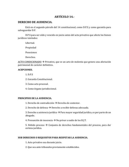 Artículo 14 | YUDOC.ORG | uDocz