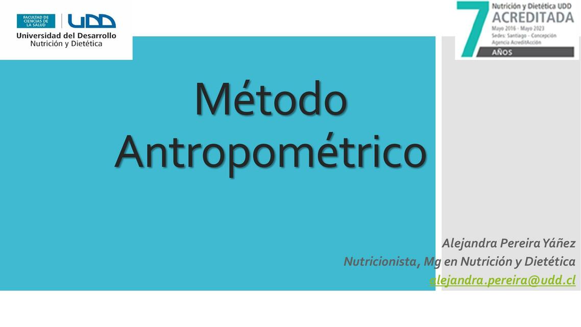 Método antropométrico | Francisca Medina | uDocz