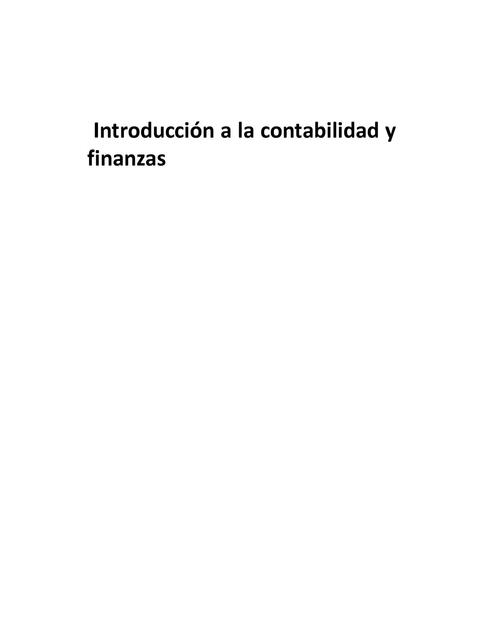 Introducción a la contabilidad y finanzas | Economía mundial | uDocz
