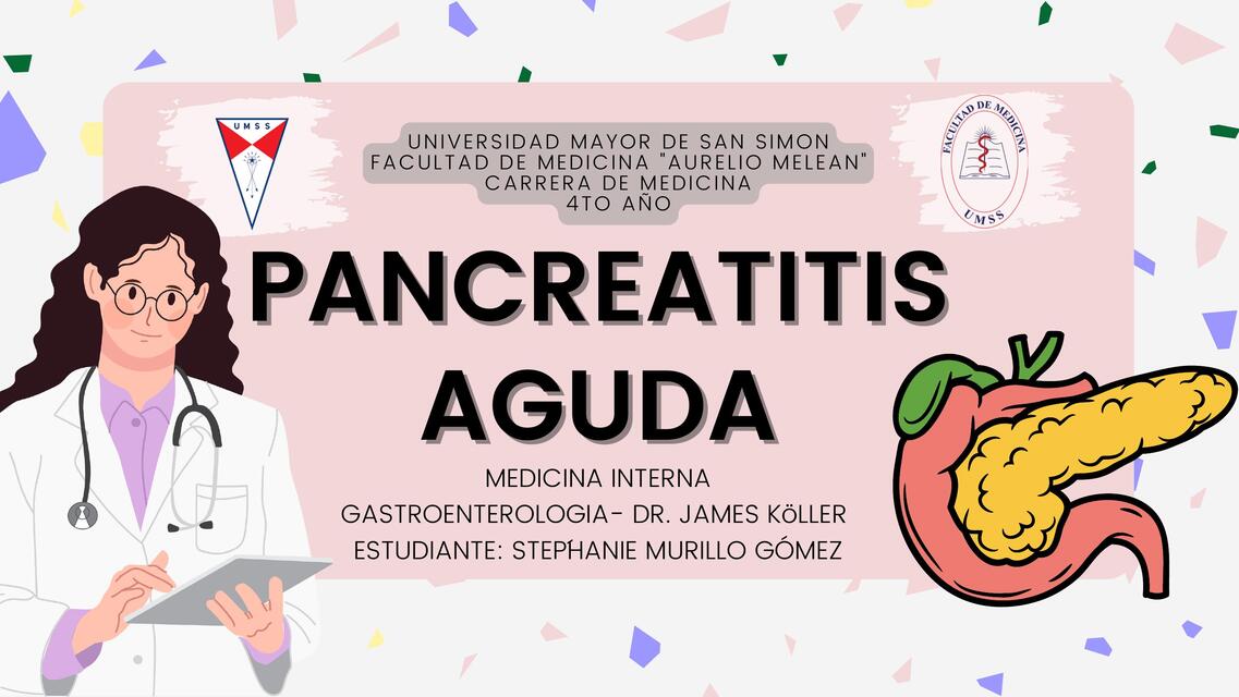 Pancreatitis Aguda | STEPHANIE MURILLO GOMEZ | uDocz