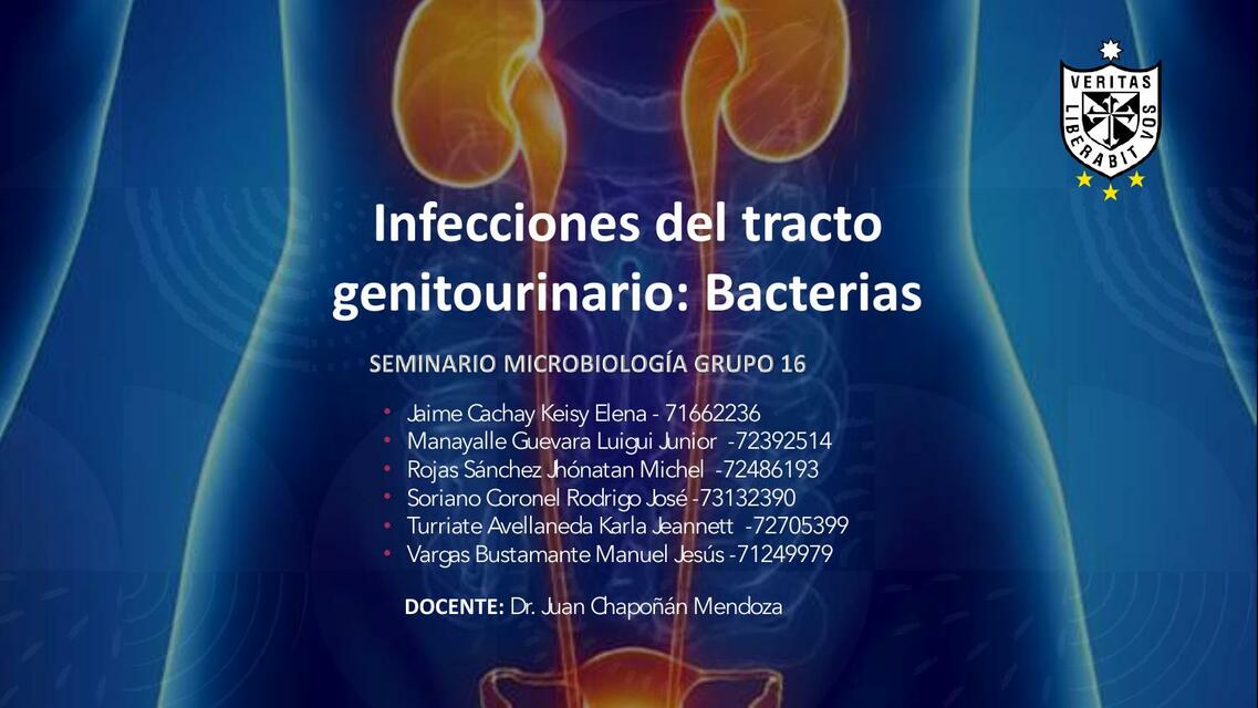 Infecciones Del Aparato Genitourinario - Bacteria | Tiroxina Med | uDocz