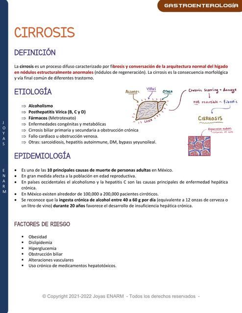 Cirrosis y Complicaciones Varices Ascitis PBE | Medicina Humana | uDocz