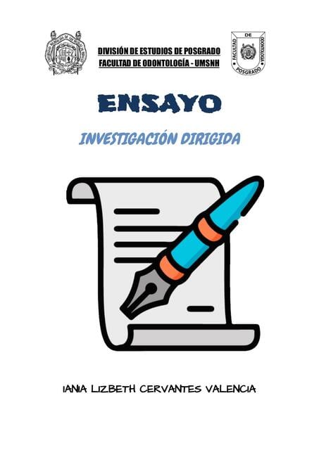 Ensayo Investigacion dirigida | Iania Lizbeth Cervantes Valencia | uDocz
