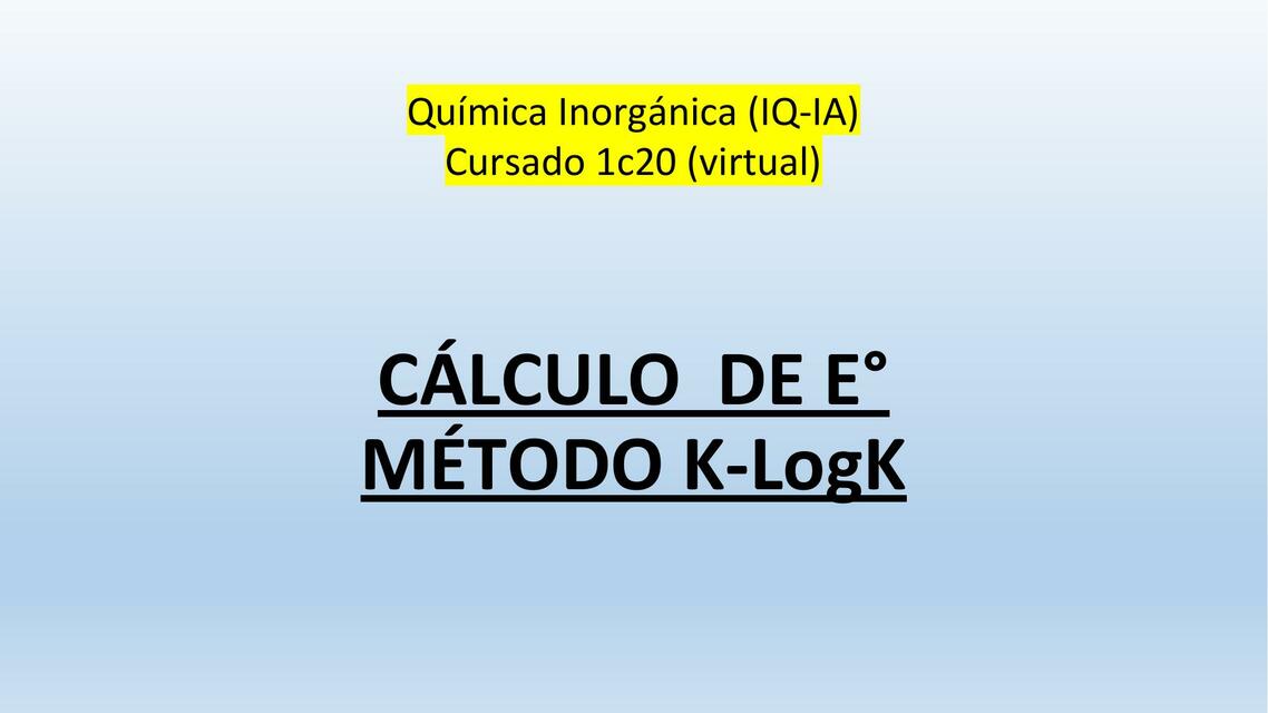 Cálculo potencial y k-log(k) | Online Aria | uDocz