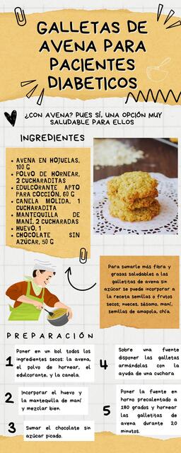 Galletas de avena para pacientes diabéticos | NELLY NICOLE GAHONA | uDocz