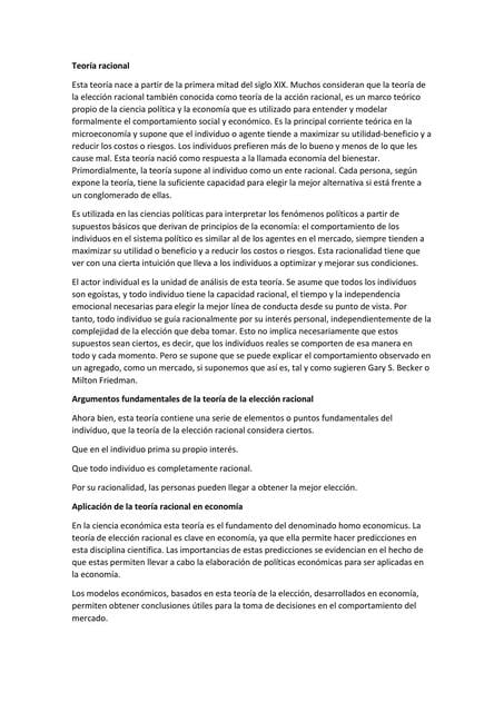 Flashcards de Teoría racional 3 | Por Yagual Yajaira | uDocz