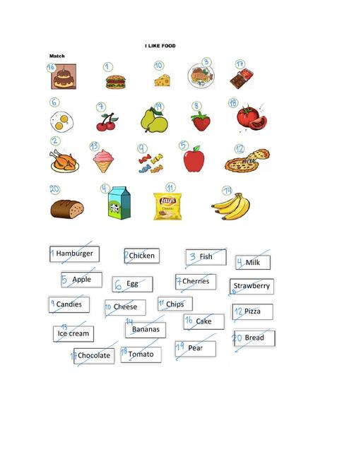 Food worksheet | Ximena | uDocz