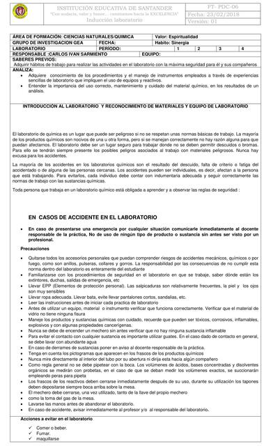 Buenas Prácticas de Laboratorio | DALLANA GARCIA | uDocz