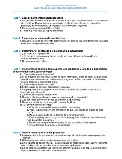 Guía para el Diseño y Desarrollo de Cuestionarios | Roberto Ibarra ...
