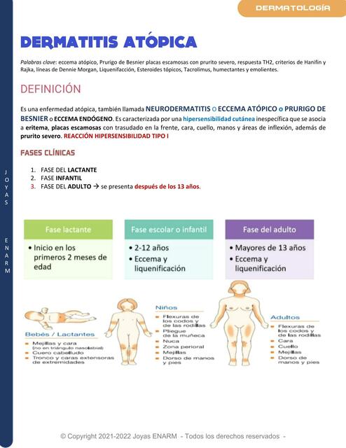 Dermatitis Atópica | Medicina Humana | uDocz