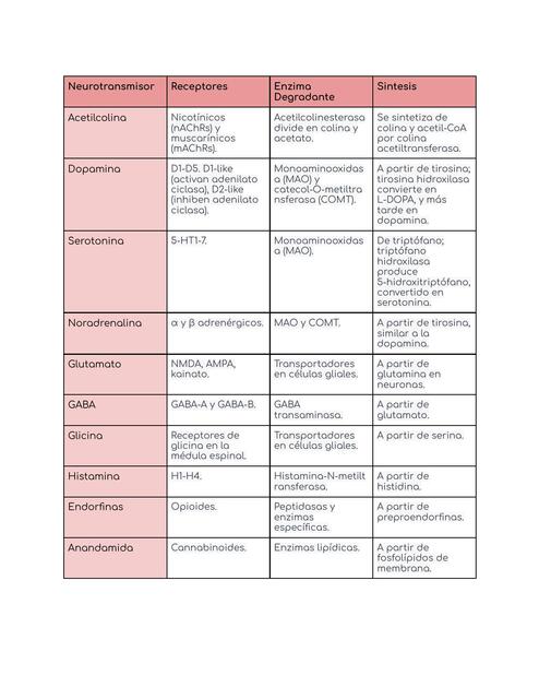 Neurotransmisores | Ambar Gomez | uDocz