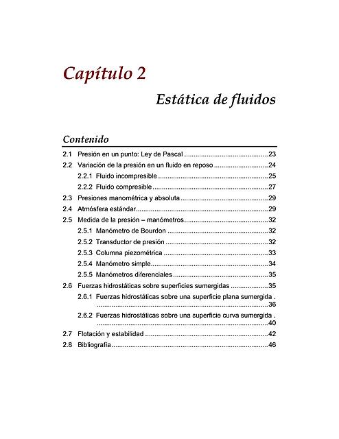 Cap 3 Estática de fluidos | Victor Corporan | uDocz