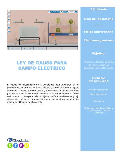 CAF2 Practica de la 2 Ley de Gauss para campo eléctrico | uDocz