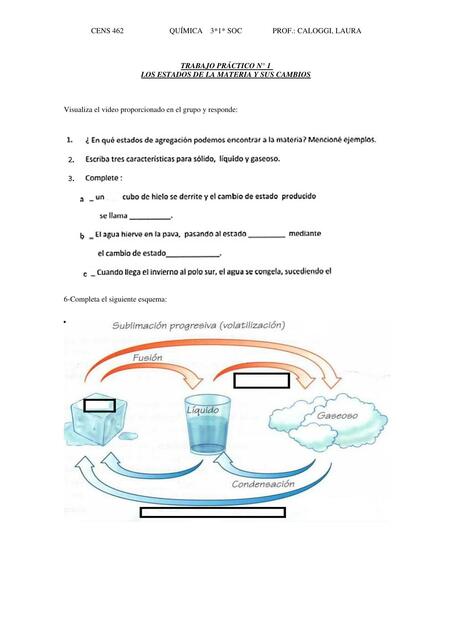 Los Estados de la Materia y sus Cambios | Laura | uDocz