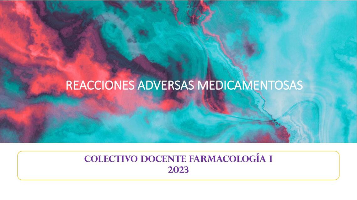 Reacciones Adversas Medicamentosas | Bertha Arcia | uDocz