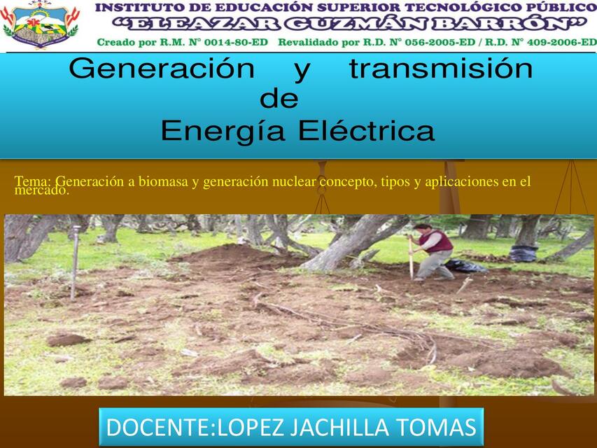 Generación a Biomasa y Generación Nuclear | Carlos Terrones Hidalgo | uDocz