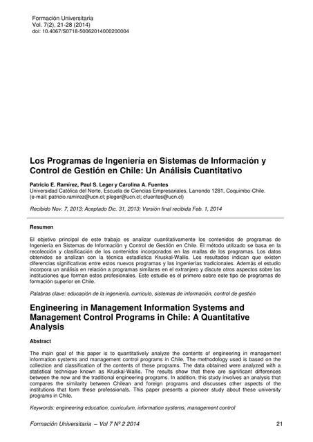 Programas de Ingeniería en Sistemas de Información | Apuntes ...