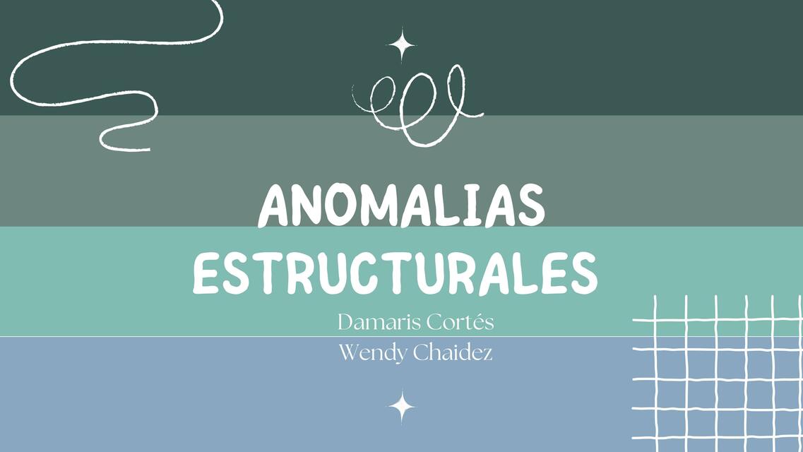 Anomalías Estructurales