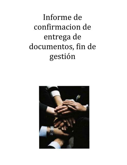 Informe de confirmación de entrega de documentos | uDocz