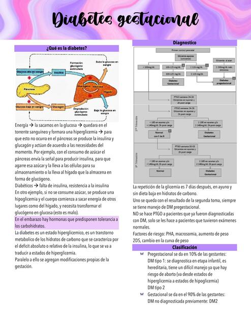Diabetes Gestacional | Valentina Riquelme | uDocz