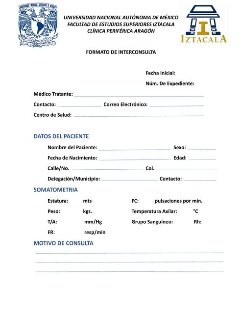 Formato de Interconsulta | Pablo Garcia | uDocz