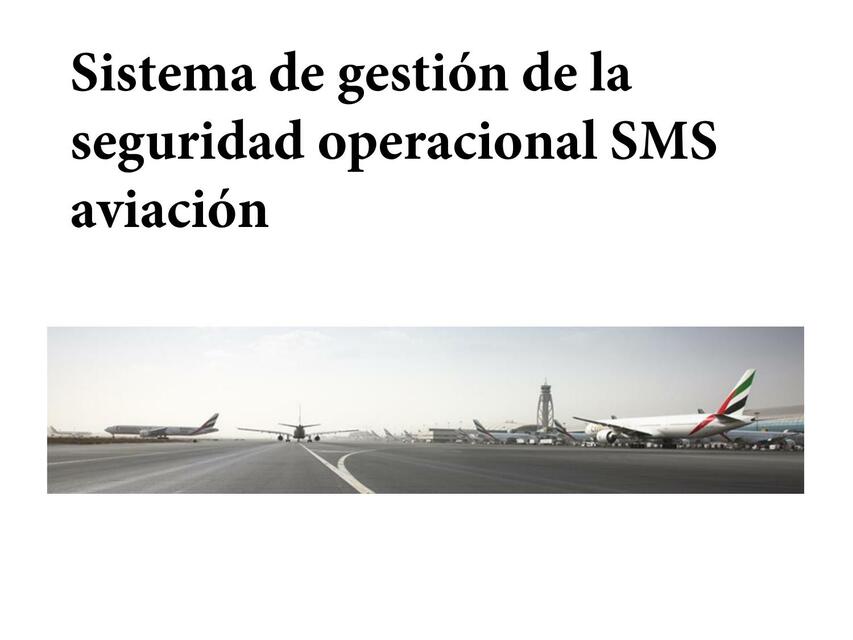 Sistema de gestión de la seguridad operacional SMS | Ingenierías ...