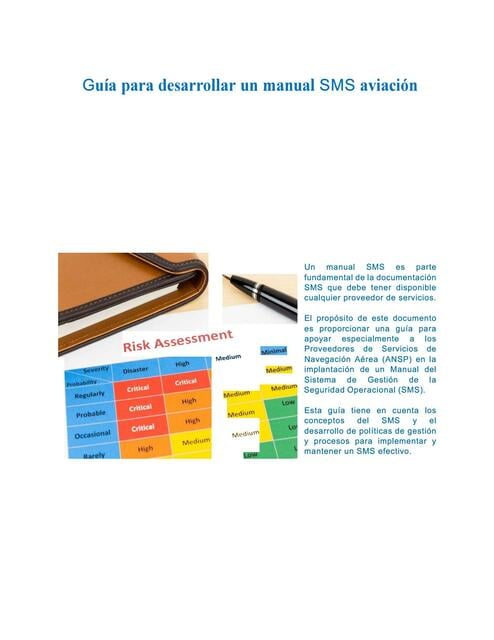 Guía para desarrollar un manual SMS aviación | Ingenierías, materia y ...