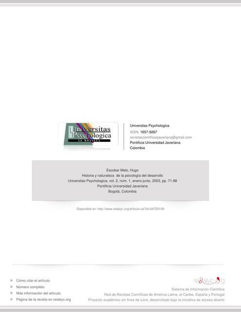 1 Historia y Naturaleza de la Psicología del Desarrollo | Ines Matilde ...