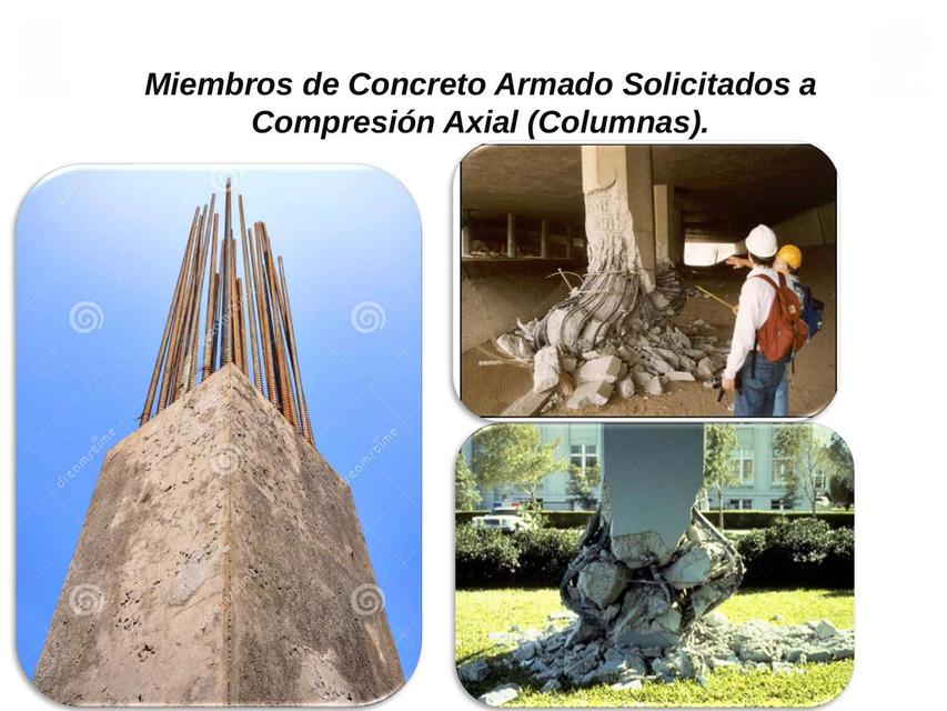 Diseño de Miembros de Concreto Solicitado a Compresión Axial | Apuntes ...
