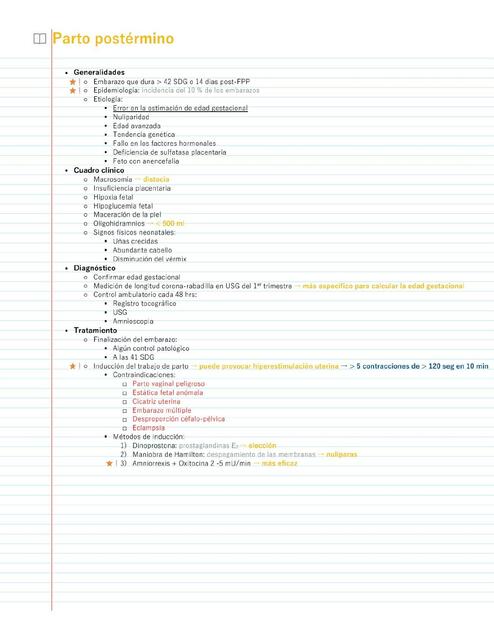 Parto Postermino | uDocz