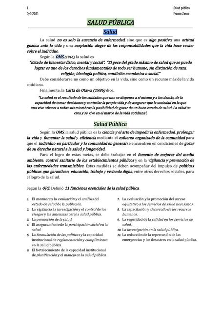 Salud pública | Eneas Rudolf | uDocz