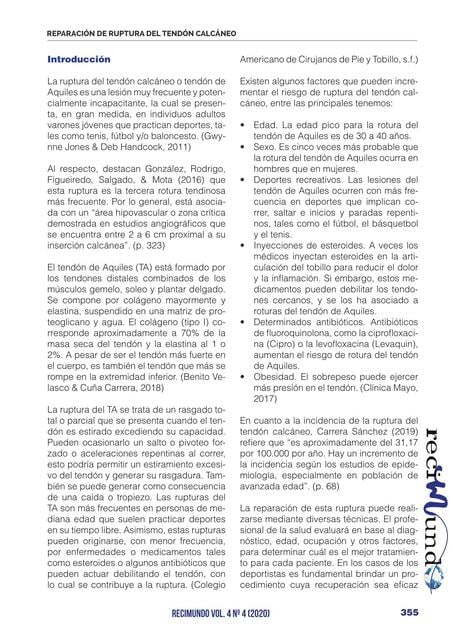 Reparación de ruptura del tendón calcáneo | dymedicina | uDocz