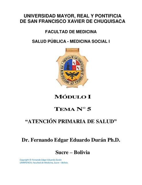 5 Atención Primaria De Salud 1pdf | Yandira Salazar | uDocz