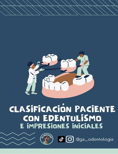 Clasificación Diagnóstica de Edentulismo Completo | GA ODONTOLOGIA | uDocz