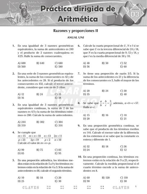 Razones y proporciones | Piero | uDocz
