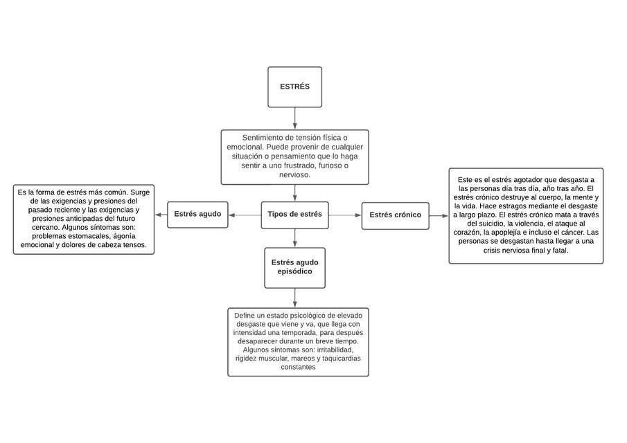 Mapa conceptual estrés | Andrea Mercado pabón | uDocz