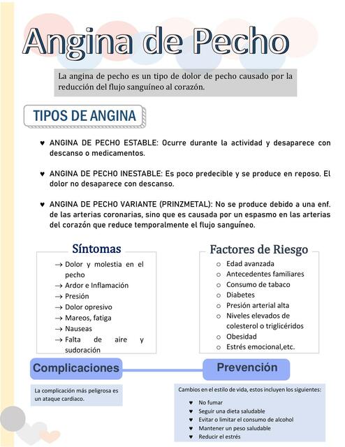 Angina de pecho | Maryi Alvarado | uDocz