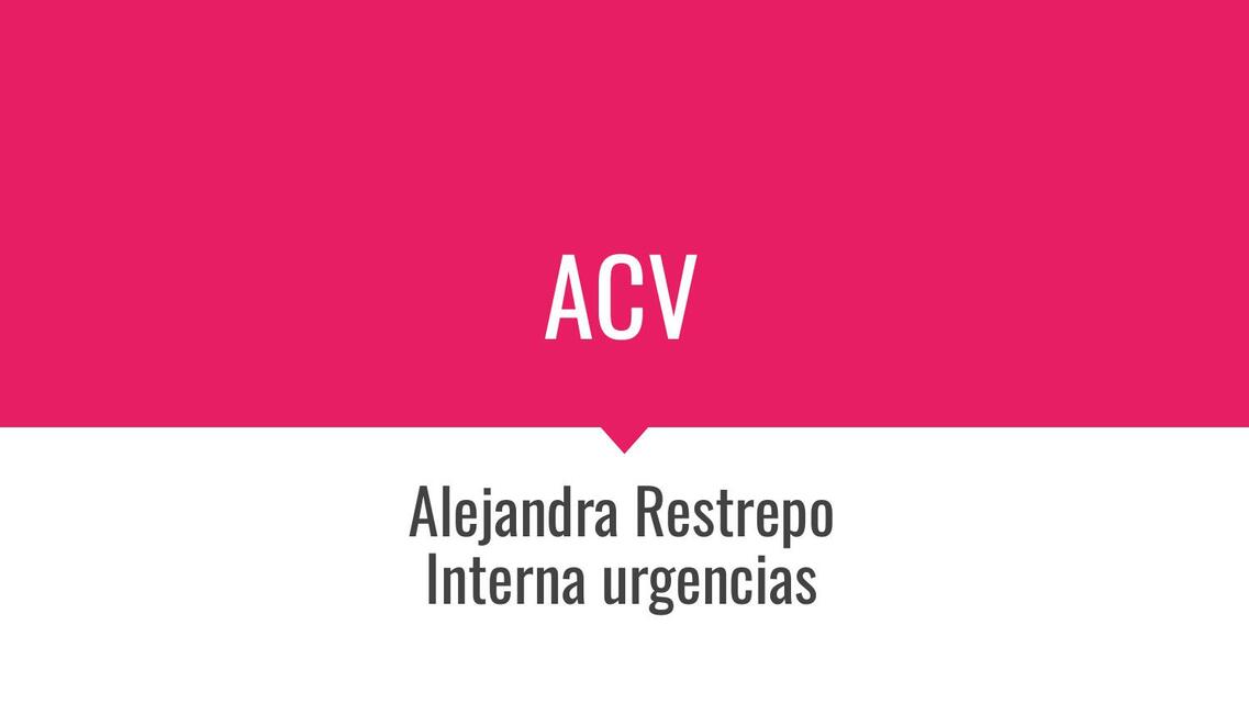 ACV | alejandra restrepo | uDocz