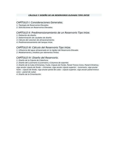 Calculo Y Diseno De Un Reservorio Elevado Tipo Intze | Anon | uDocz