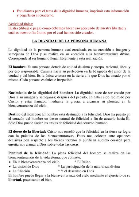La Dignidad de la Persona Humana | NELSON | uDocz