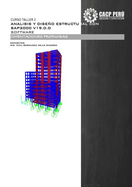 Análisis y diseño estructural SAP 2000 | Ingeniería Civil | uDocz