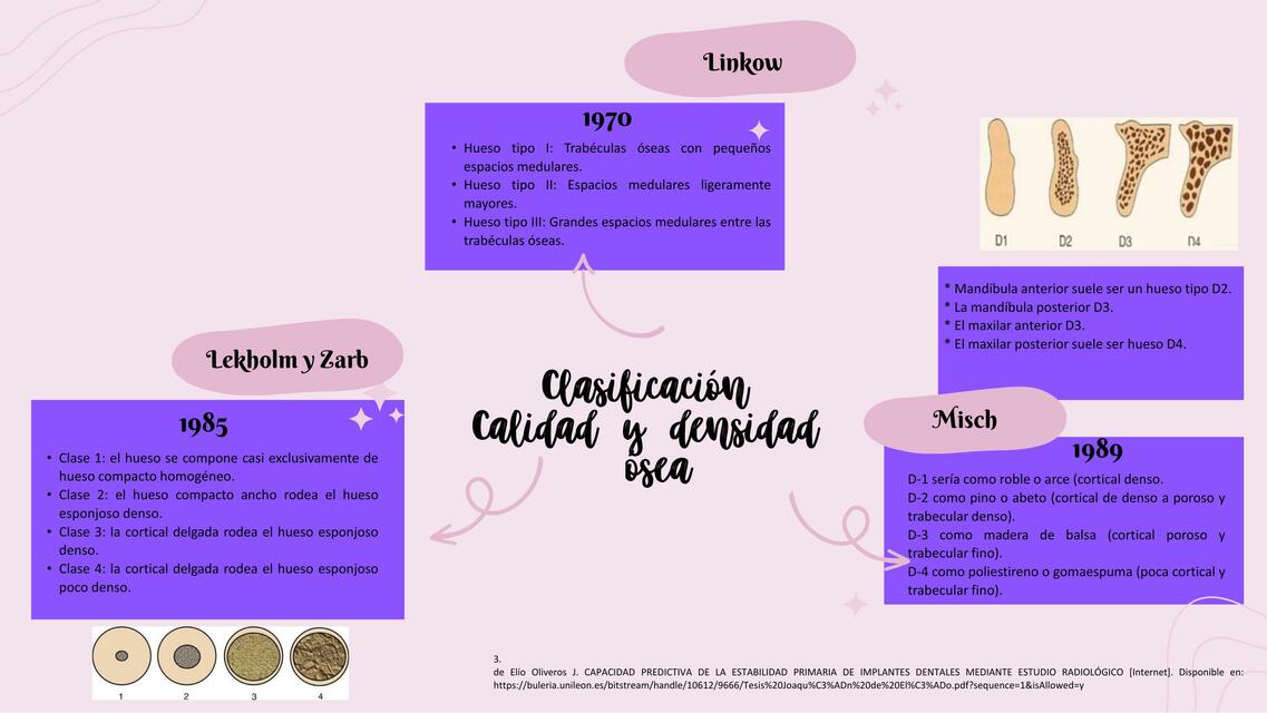 Mapa Calidad densidad ósea Implantología | VALERIA CASTREJON GARCIA | uDocz