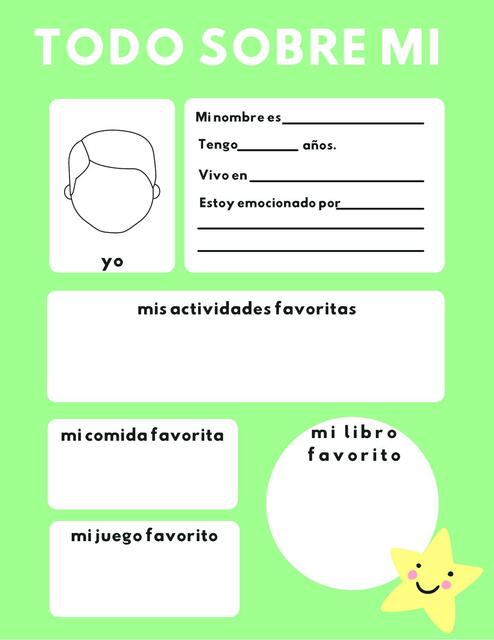 Actividad pedagógica todo sobre mi | Rosa Alcala | uDocz