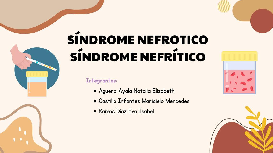 Síndrome nefrótico nefrítico | MARICIELO CASTILLO INFANTES | uDocz